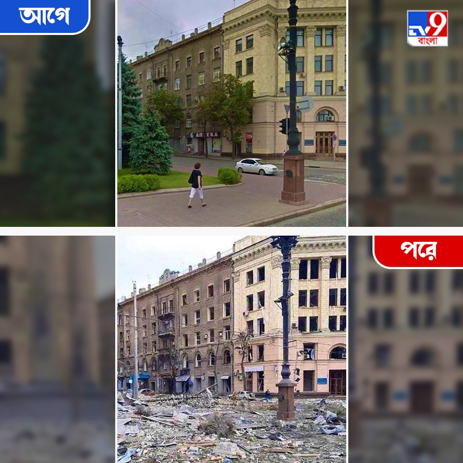 ইরপিনে রাস্তার ধারের এই আবাসনে বসবাস ছিল একাধিক অভিজাত পরিবারের ...